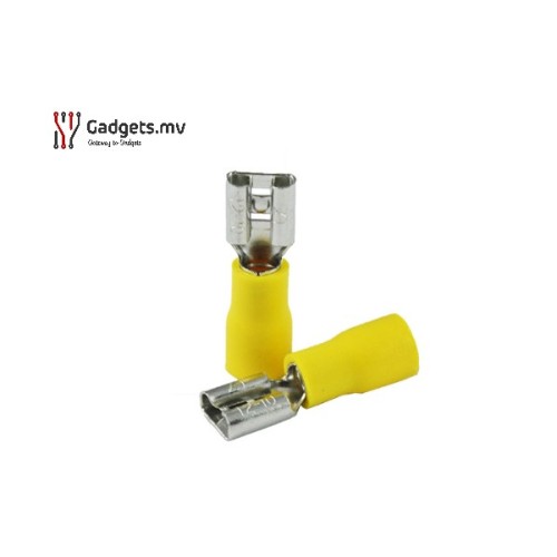 Insulated Crimp Female Lug - FDD5.5-250 (Yellow)